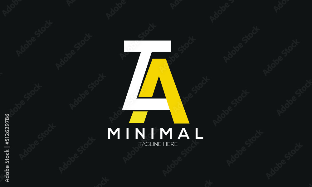 letter icon TA logo vector Stock Vector | Adobe Stock