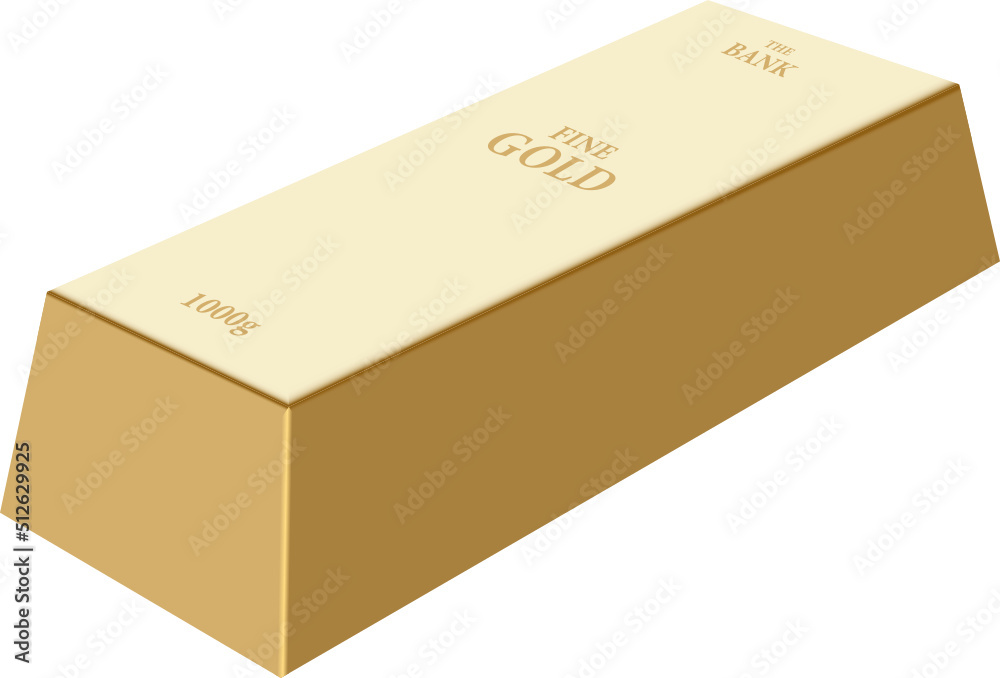 Gold bar clipart design illustration Stock Vector | Adobe Stock
