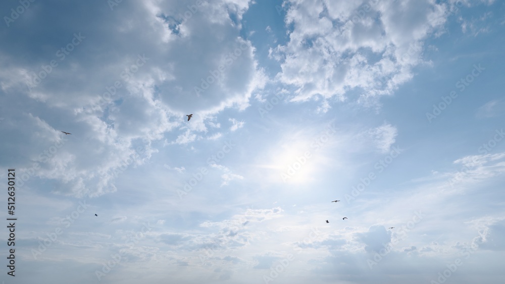 7680x4320 Pixel. Blue sky background with tiny clouds. Stock Photo ...
