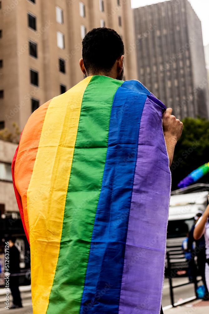 A Bandeira Arco íris Representa A Comunidade Gay E é Associada Aos