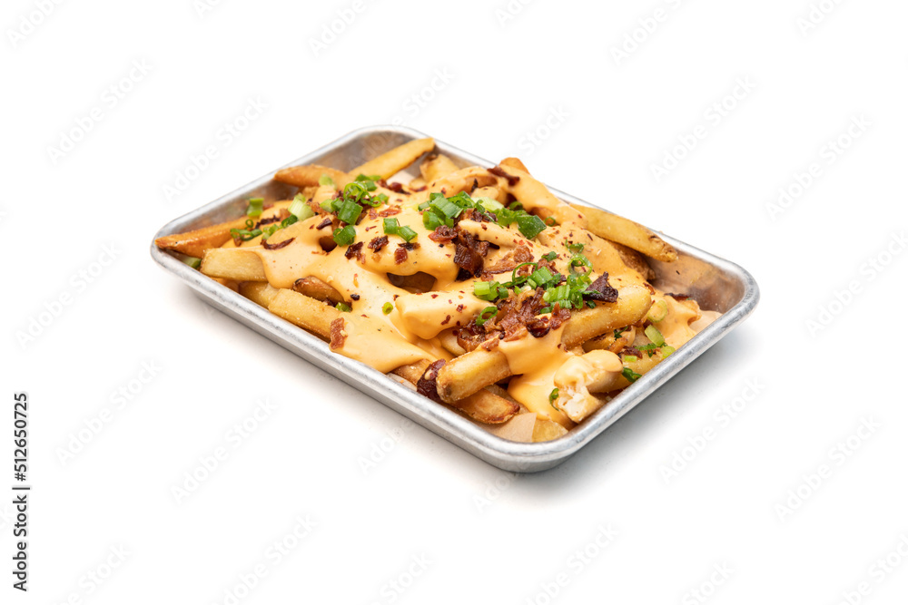 Bar Food: Loaded Beer Cheese French Fries Stock Photo | Adobe Stock