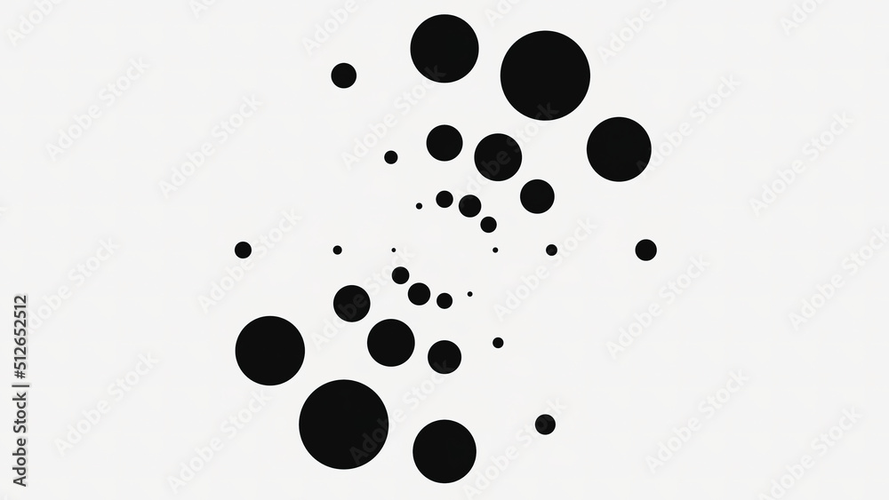 Animation with black pulsating dots in circle. Animation. Black dots in ... Animation with black pulsating dots in circle. Animation. Black dots in ...