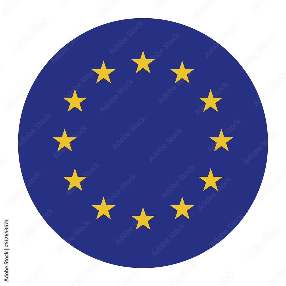 original and simple Europe flag EU isolated vector in official colors ...