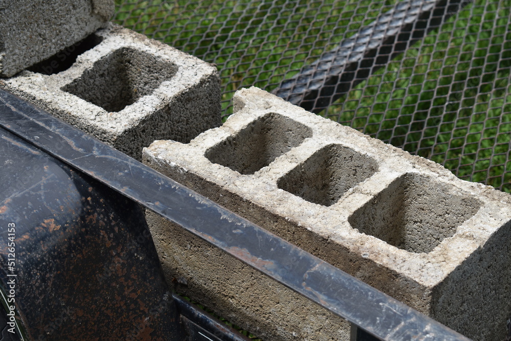 Cinder Blocks on a Trailer Stock Photo | Adobe Stock
