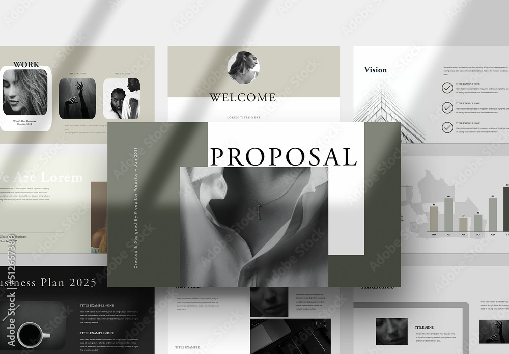 Proposal Presentation Stock Template | Adobe Stock