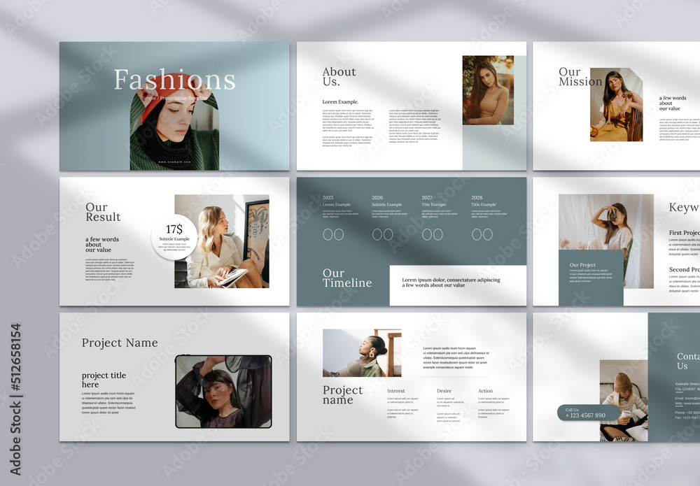 Fashion Presentation Layout Stock Template | Adobe Stock