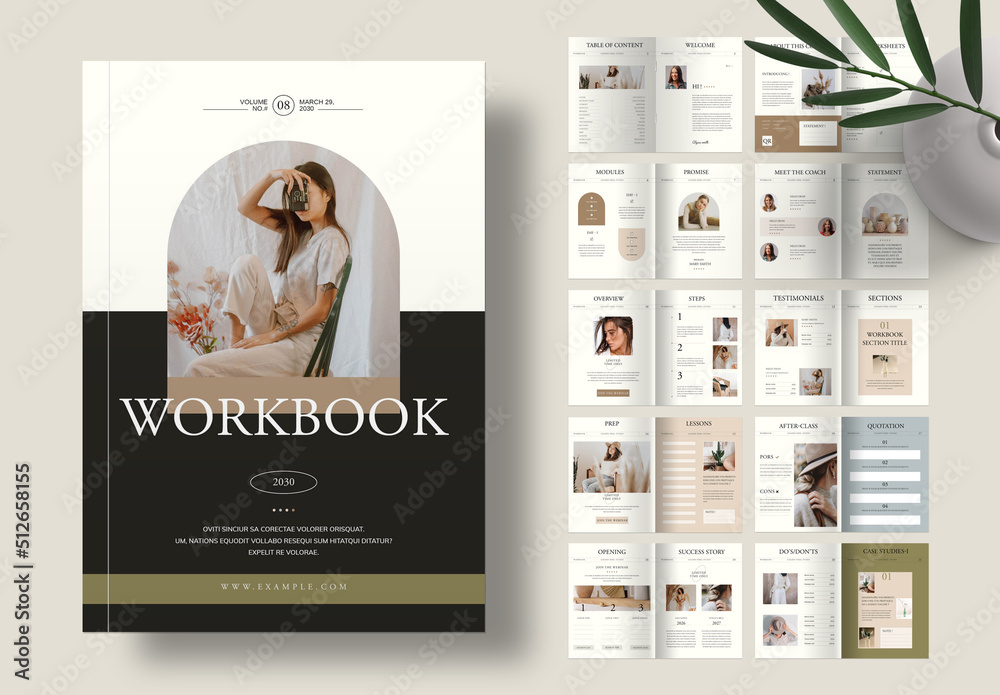 Work Book Creator Stock Template | Adobe Stock