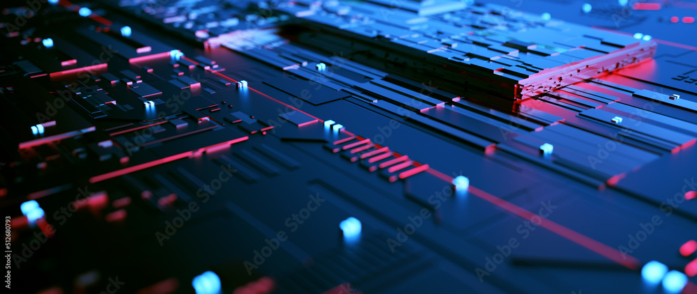 Technology background/Technology background of the abstract computer ...