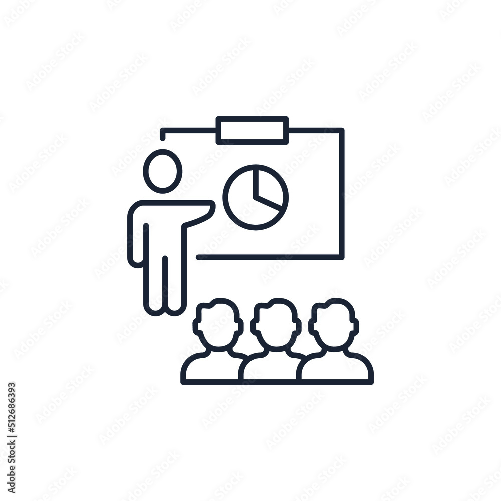 teaching icons symbol vector elements for infographic web Stock Vector ...