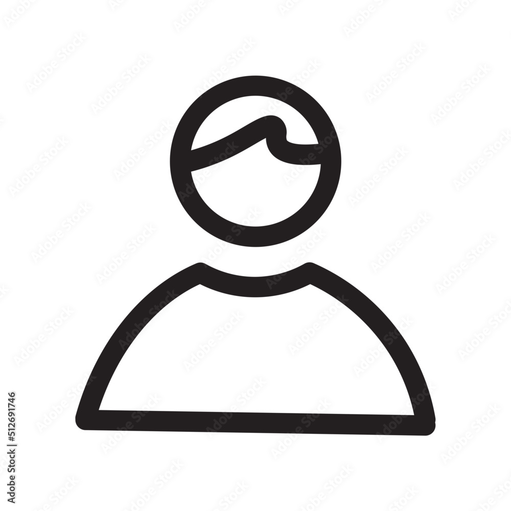 avatar human login male man people person profile user icon Stock ...