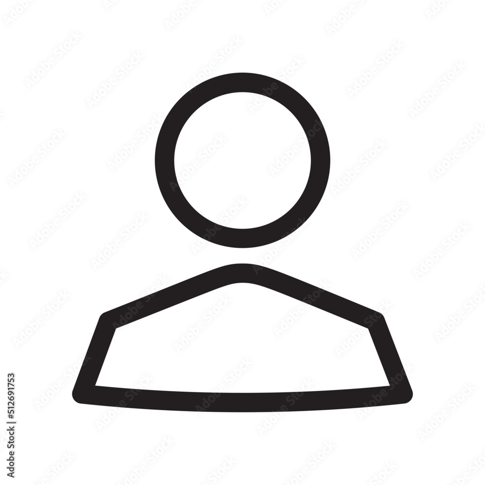 avatar login logout man profile user icon Stock Vector | Adobe Stock