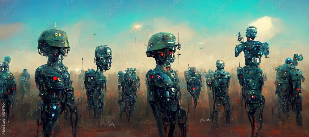 Military artificial intelligence arms race to produce an AI enabled army with autonomous robot ...