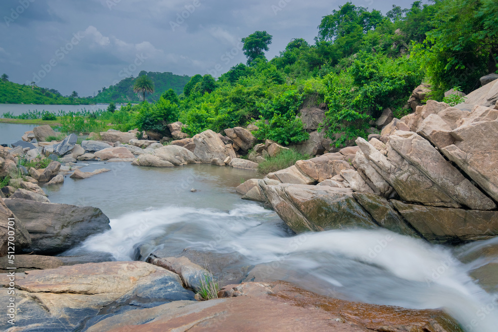 Beautiful Ghatkhola waterfall having full streams of water flowing ...