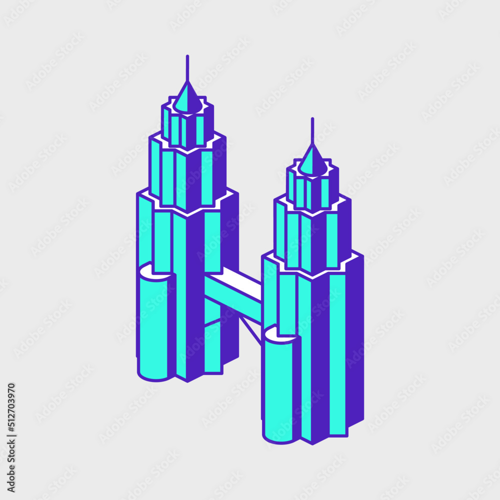 Petronas Towers Vector