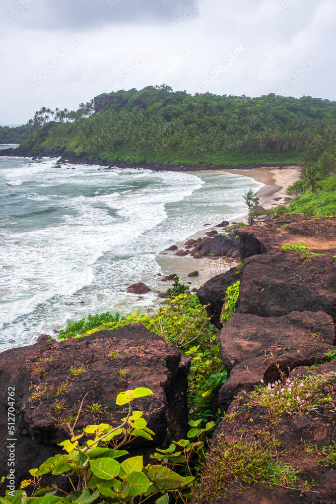 One of the beautiful beaches of Goa is Agonda beach without congestion ...