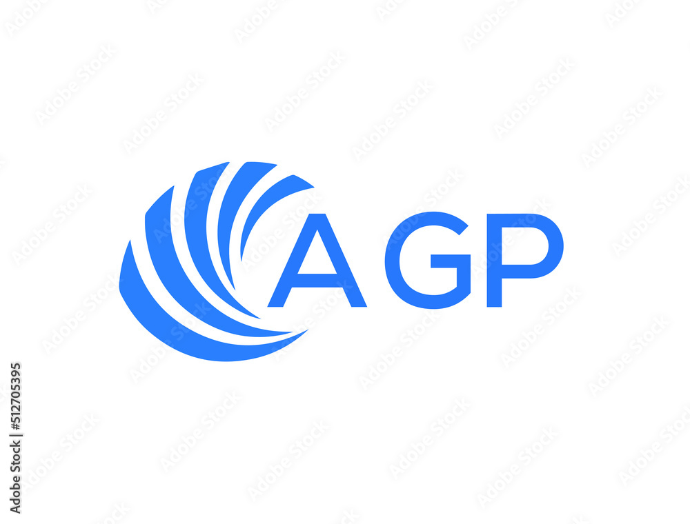 AGP Flat accounting logo design on white background. AGP creative ...