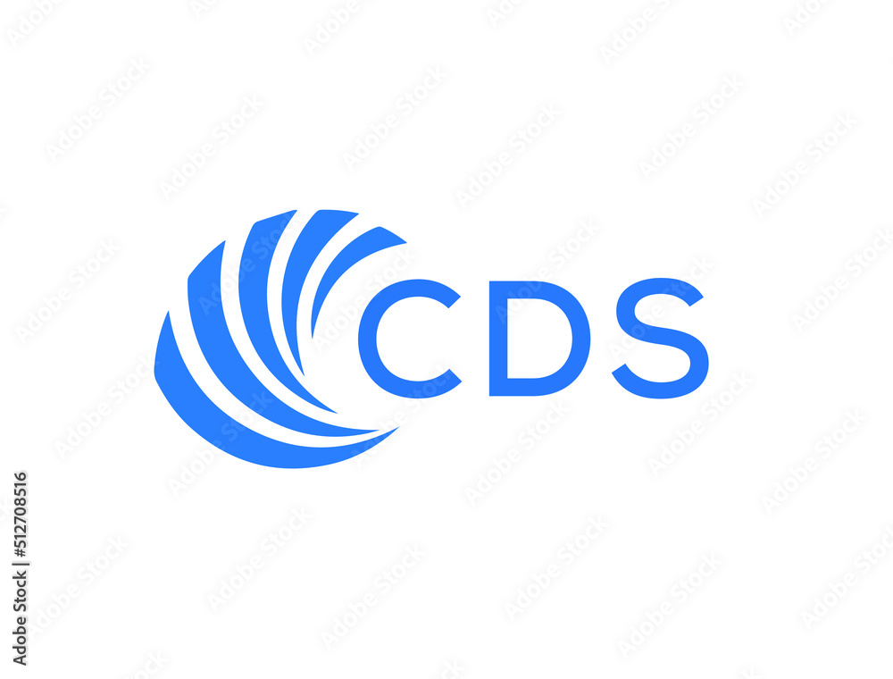 CDS Flat accounting logo design on white background. CDS creative ...