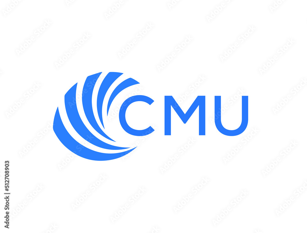 CMU Flat accounting logo design on white background. CMU creative ... CMU Flat accounting logo design on white background. CMU creative ...