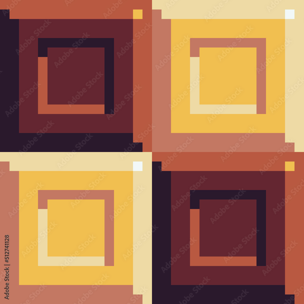 Chocolate bar, food tiles pixel art style abstract seamless pattern ...