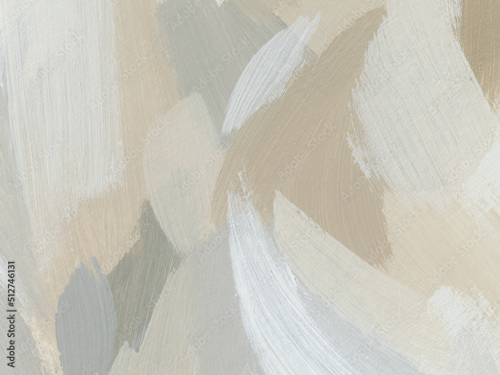 Abstract art background in neutral colors and hand painted acrylic ...