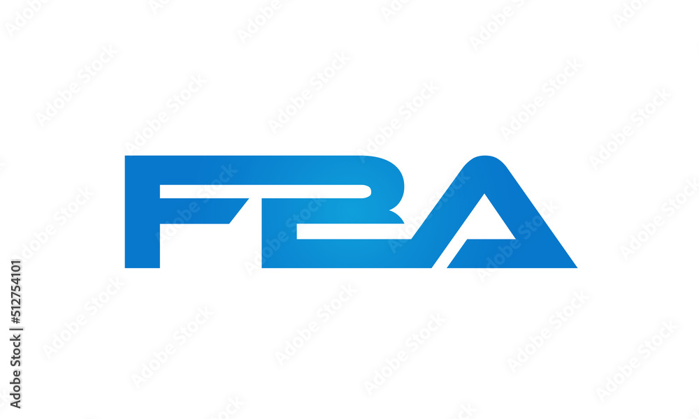 FBA letters Joined logo design connect letters with chin logo logotype ...