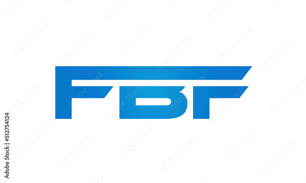 FBF letters Joined logo design connect letters with chin logo logotype ...
