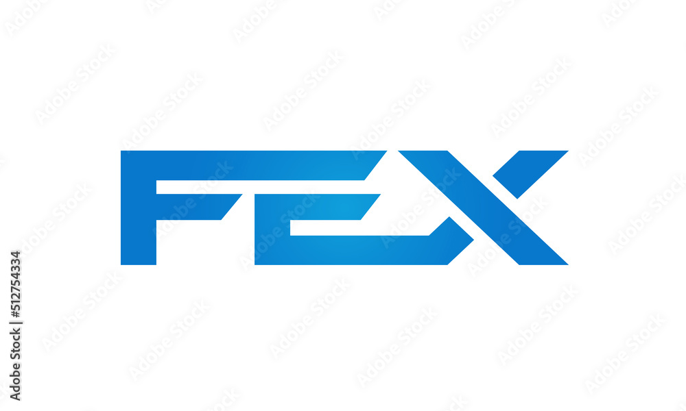 FEX letters Joined logo design connect letters with chin logo logotype ...