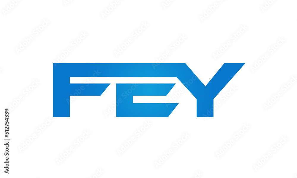 FEY letters Joined logo design connect letters with chin logo logotype ...