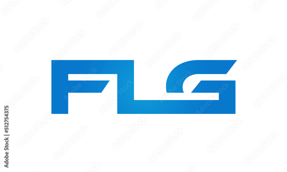 FLG letters Joined logo design connect letters with chin logo logotype ...