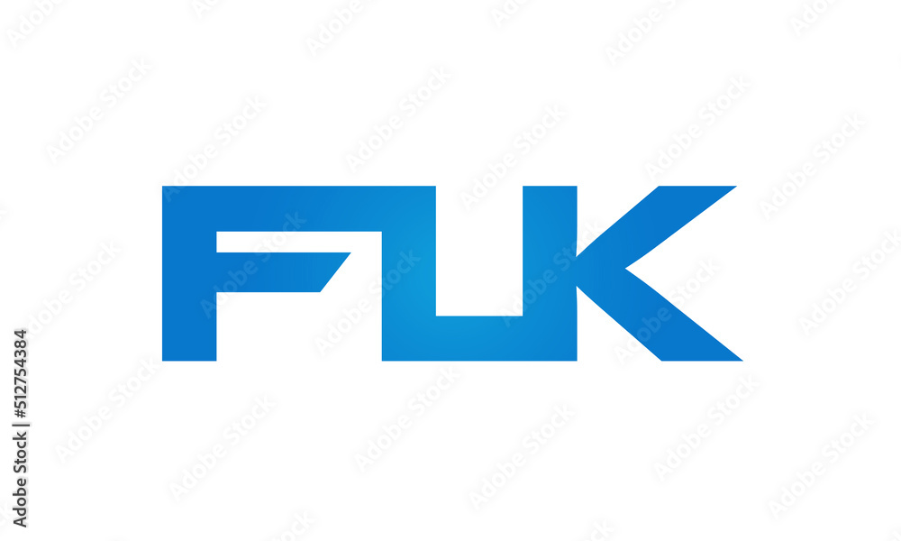 FLK letters Joined logo design connect letters with chin logo logotype ...