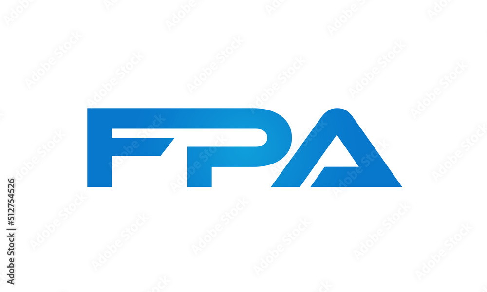 FPA letters Joined logo design connect letters with chin logo logotype ...
