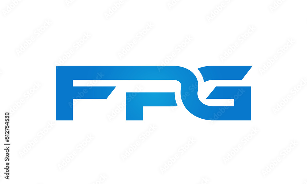 FPG letters Joined logo design connect letters with chin logo logotype ...
