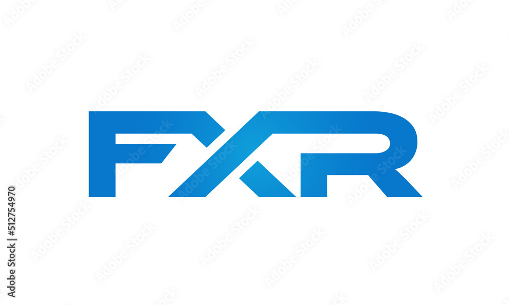 FXR letters Joined logo design connect letters with chin logo logotype ...