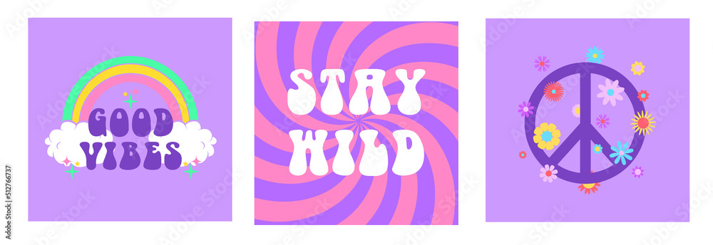 Groovy Peace Backgrounds