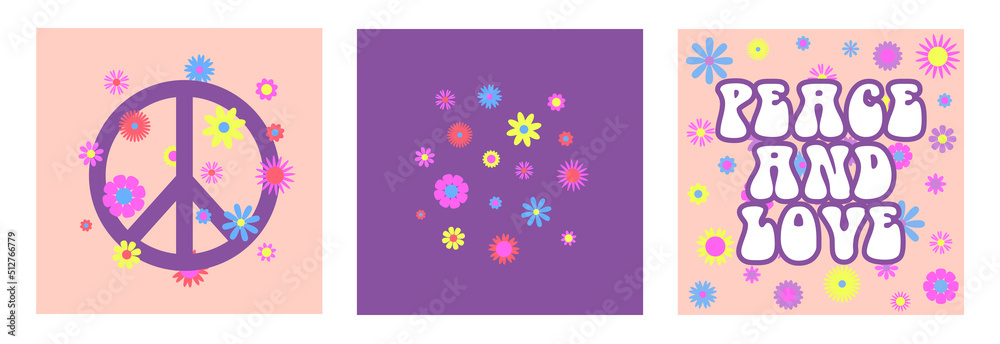 Groovy Peace Backgrounds