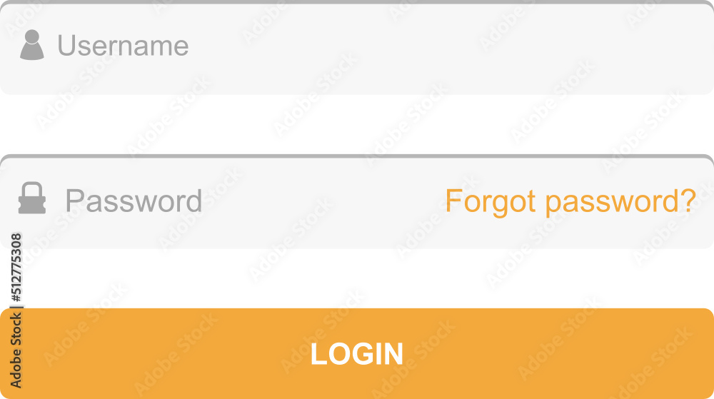 Log in box clipart design illustration Stock Vector | Adobe Stock