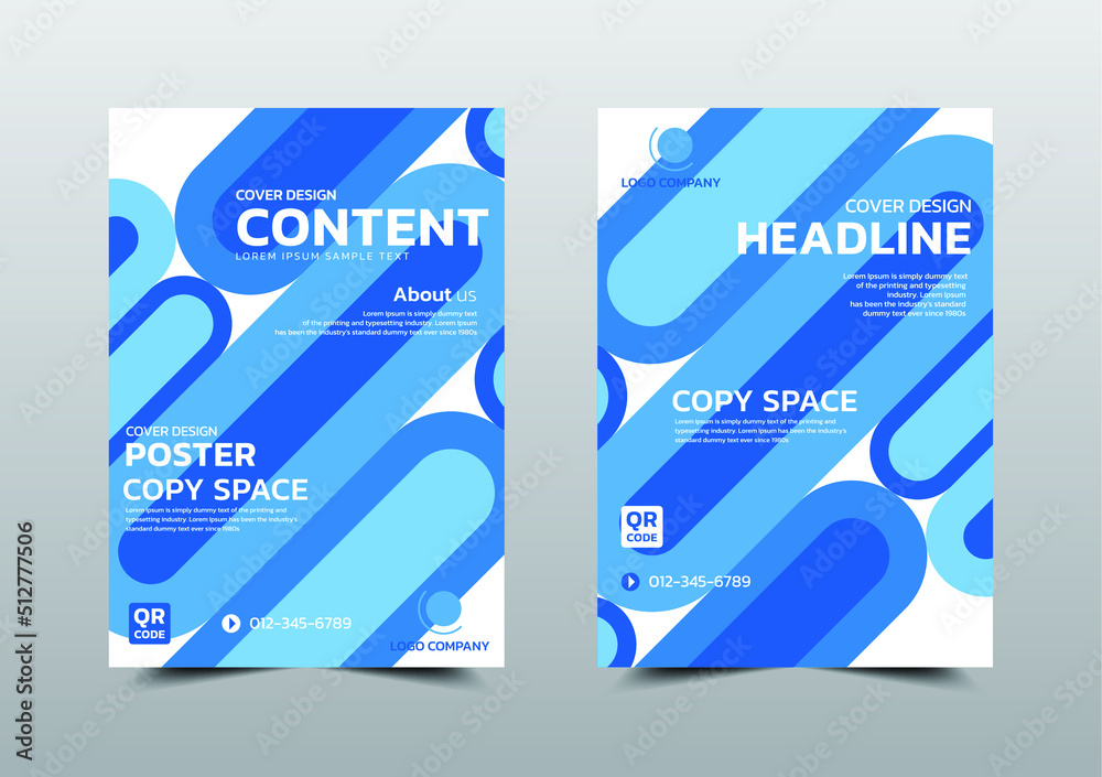 Corporate book layout design template. Business Financial for ...