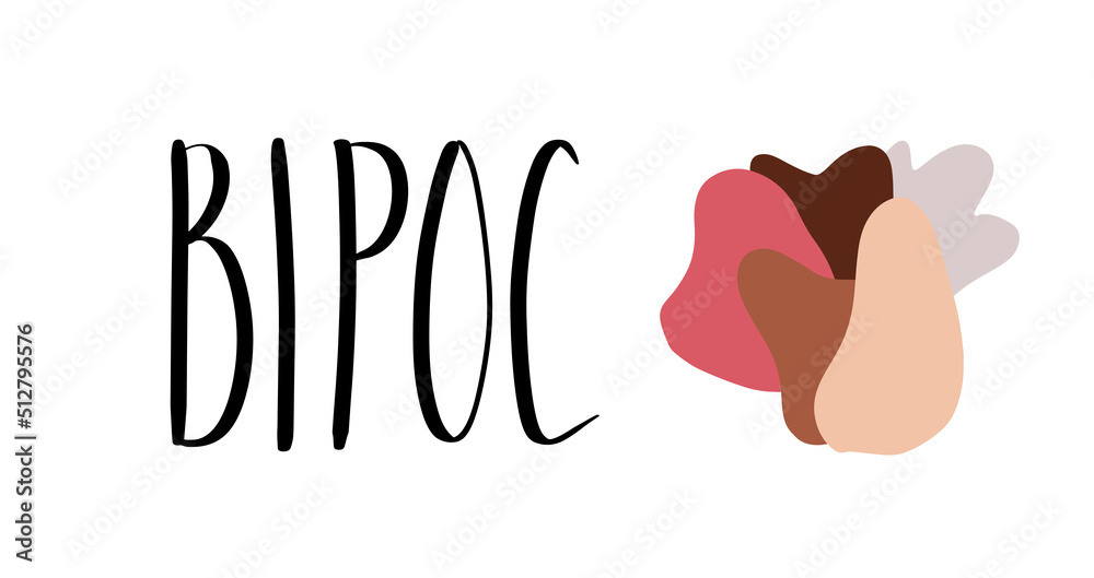 Bipoc mental health awareness month July poster with handwritten brush ...