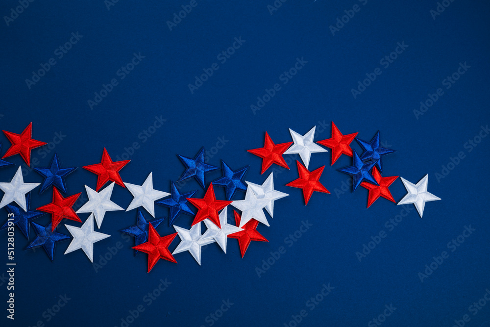 Frame with colored stars for USA independence day celebration Stock ...