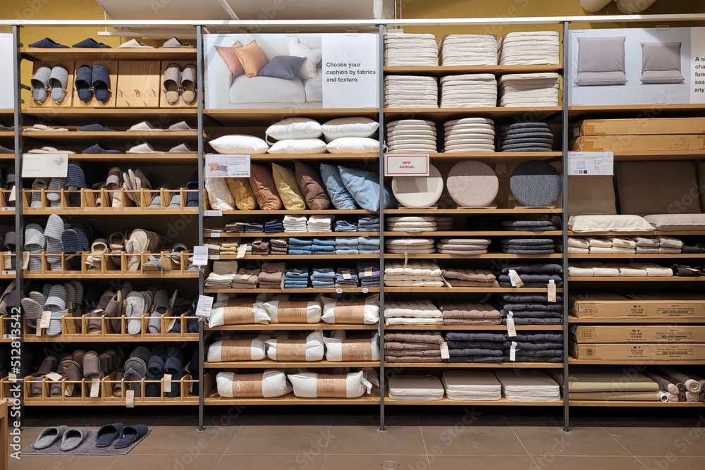 KL, MALAYSIA - 20 JUNE 2022: Interior view of Muji Store in Mid Valley ...