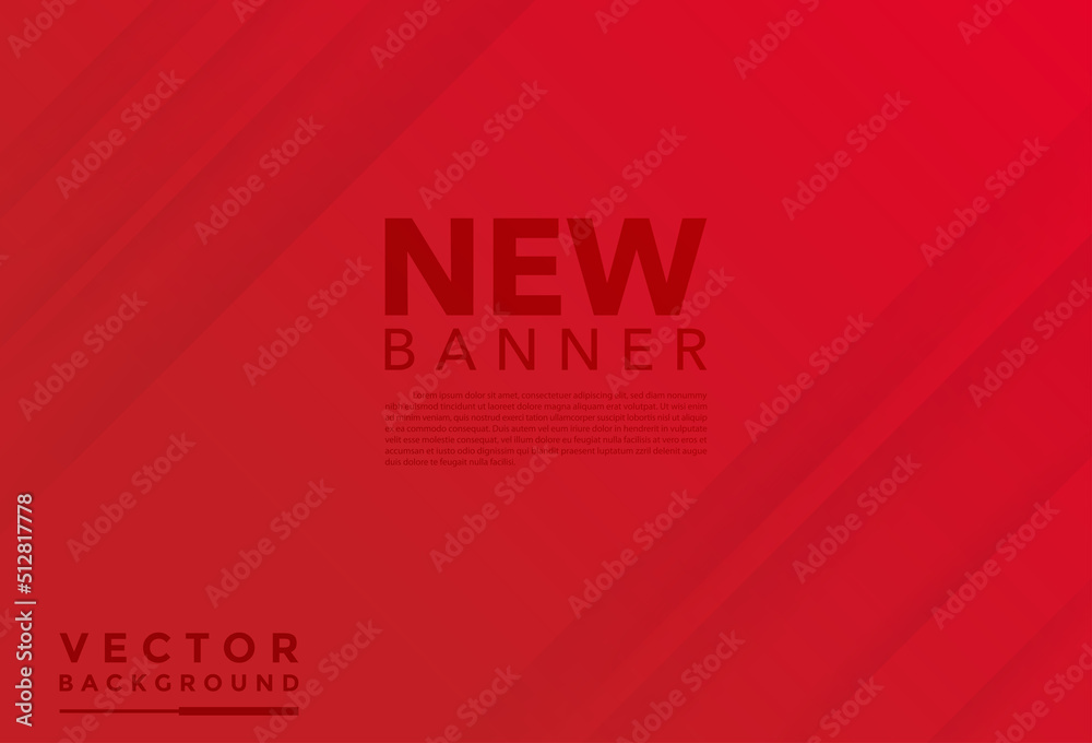 Red background vector illustration lighting effect graphic for text and ...