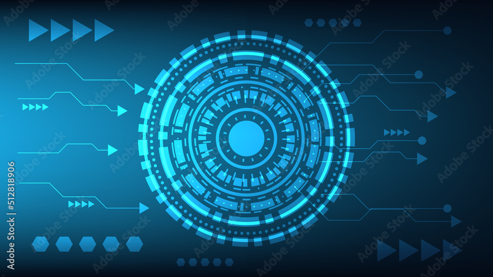 abstract futuristic innovation technology background concept. virtual ...