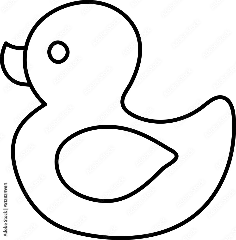 Simple Duckling Outline