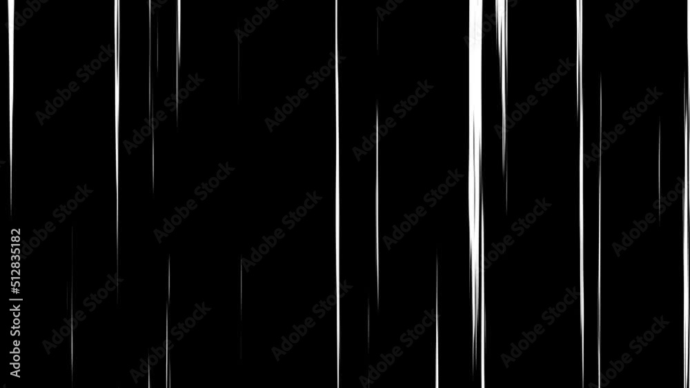 Anime speed line background animation on black. Radial Comic Light ...