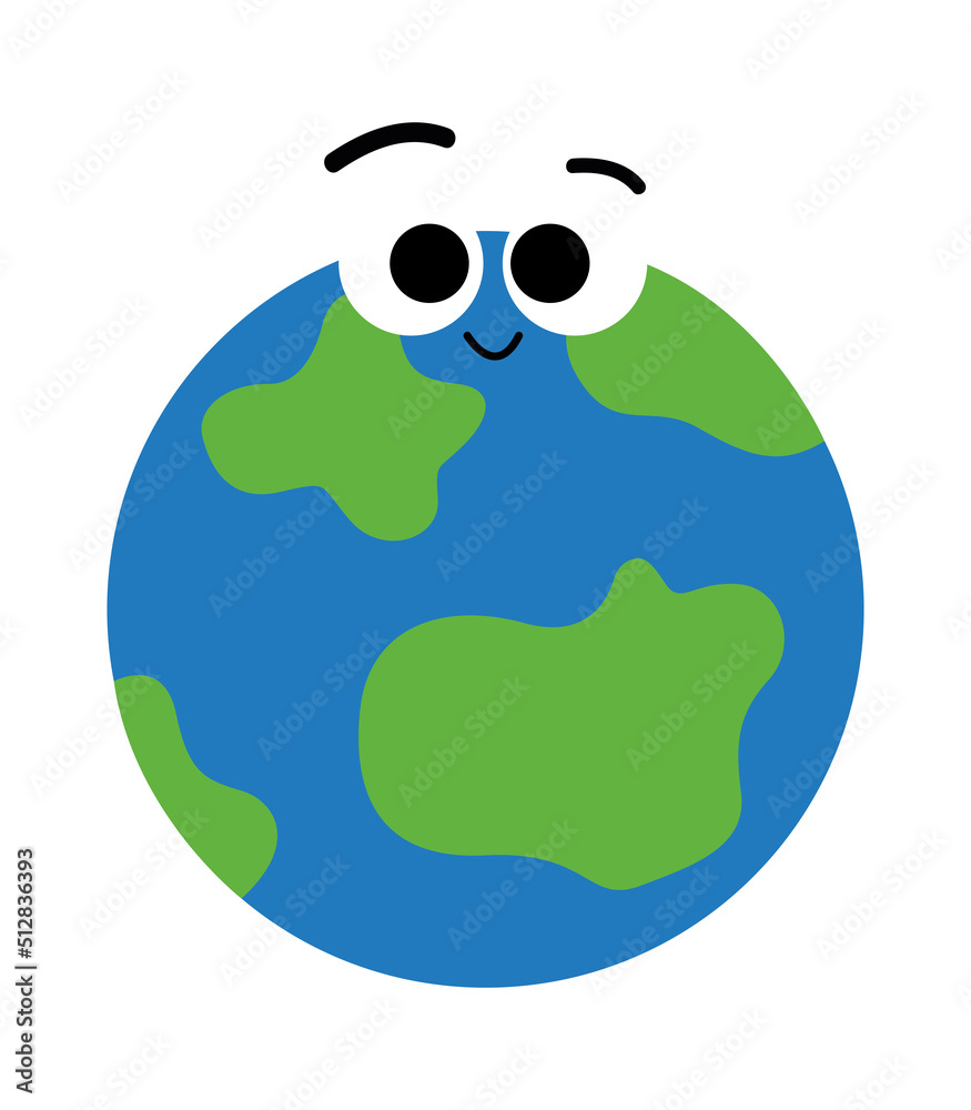 cartoon world map Stock Vector | Adobe Stock