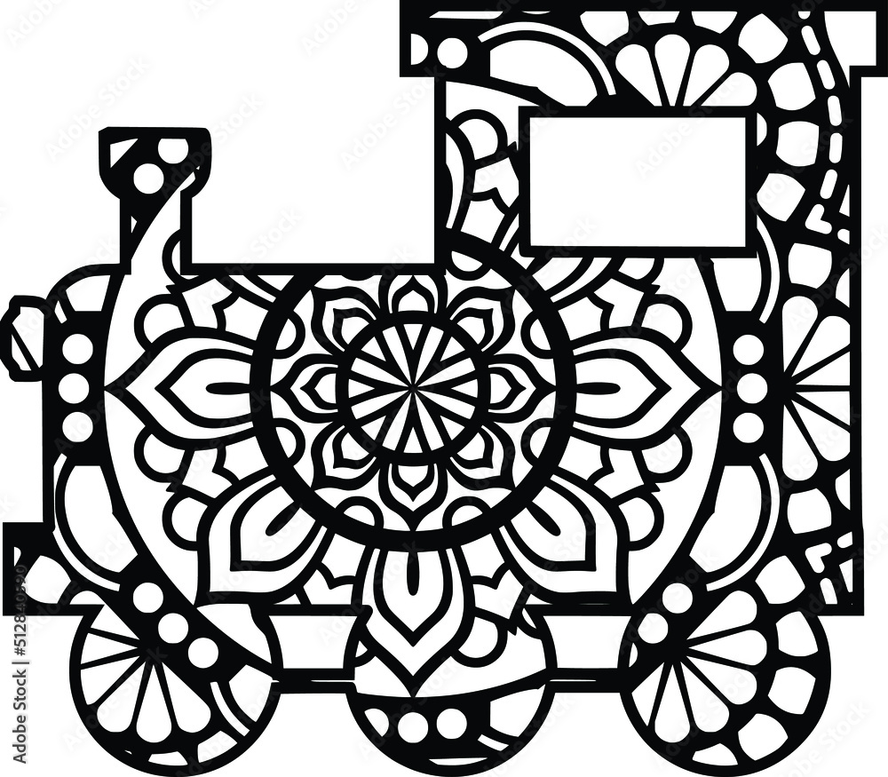 Mandala design. You can change the color and size of the design. Will ...