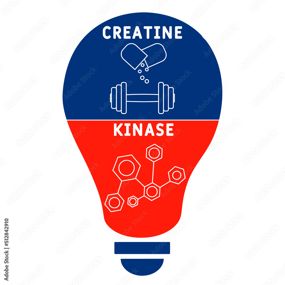CK Creatine Kinase acronym. business concept background. vector ...
