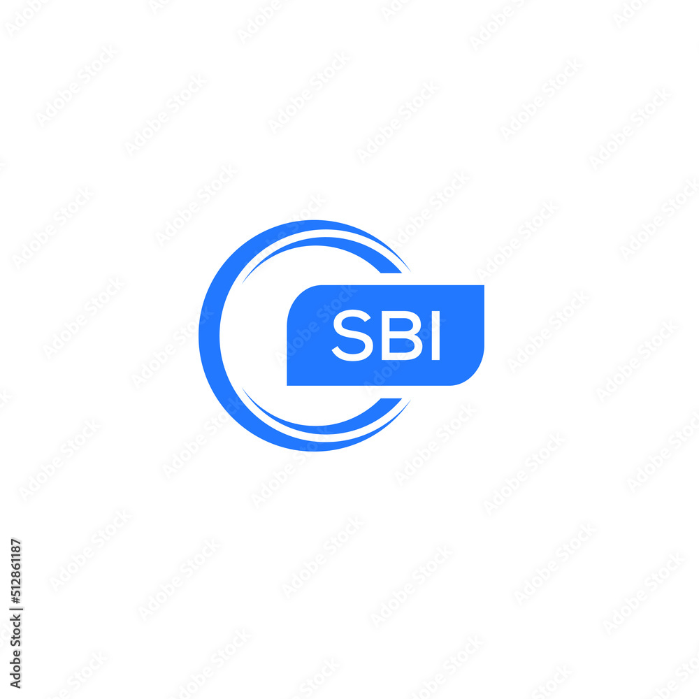 sbi letter design for logo and icon.sbi typography for technology ...