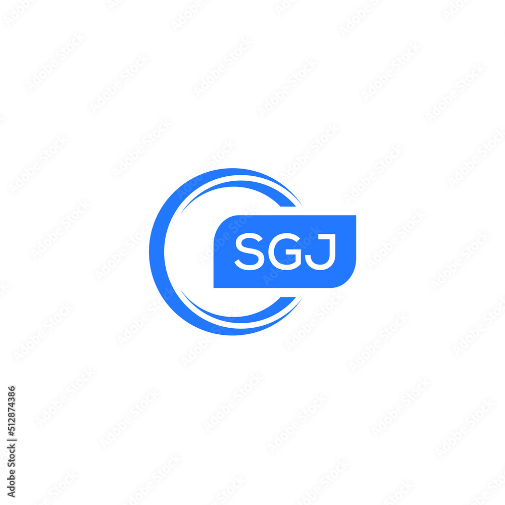 SGJ letter design for logo and icon.SGJ typography for technology ...