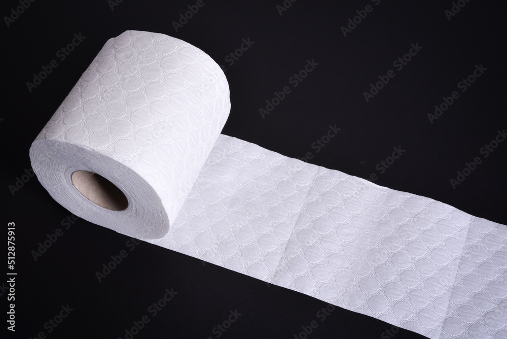 Toilet paper roll isolated Stock Photo | Adobe Stock